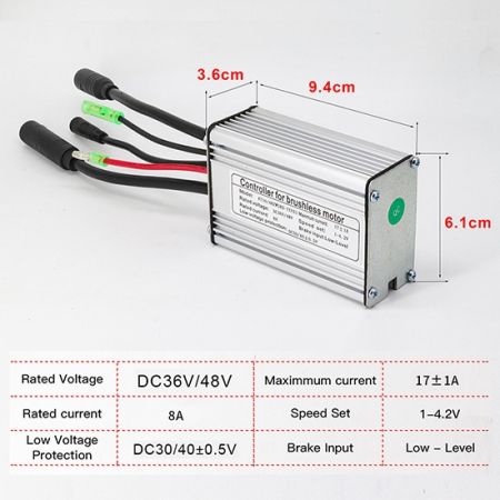 KT Electric Bike Controller Waterproof 17A 250W 350W